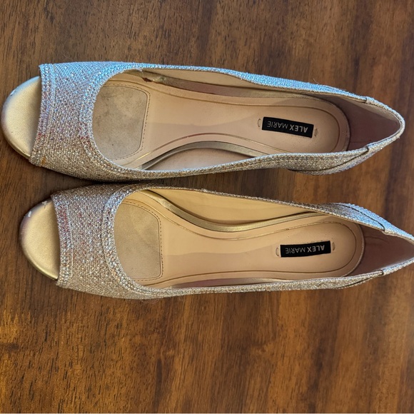 Alex Marie | Shoes | Alex Marie Sparkling Gold And Silver Flats | Poshmark
